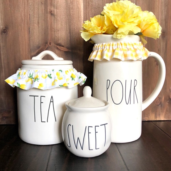 Lemon Kitchen Canisters - Etsy