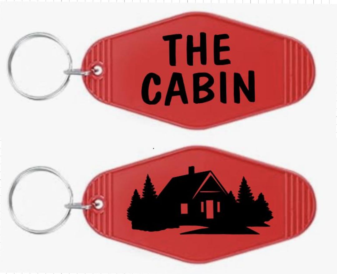 The Cabin Keychain / Cabin Life / Keychain / Motel Keychain / Cabin - Etsy