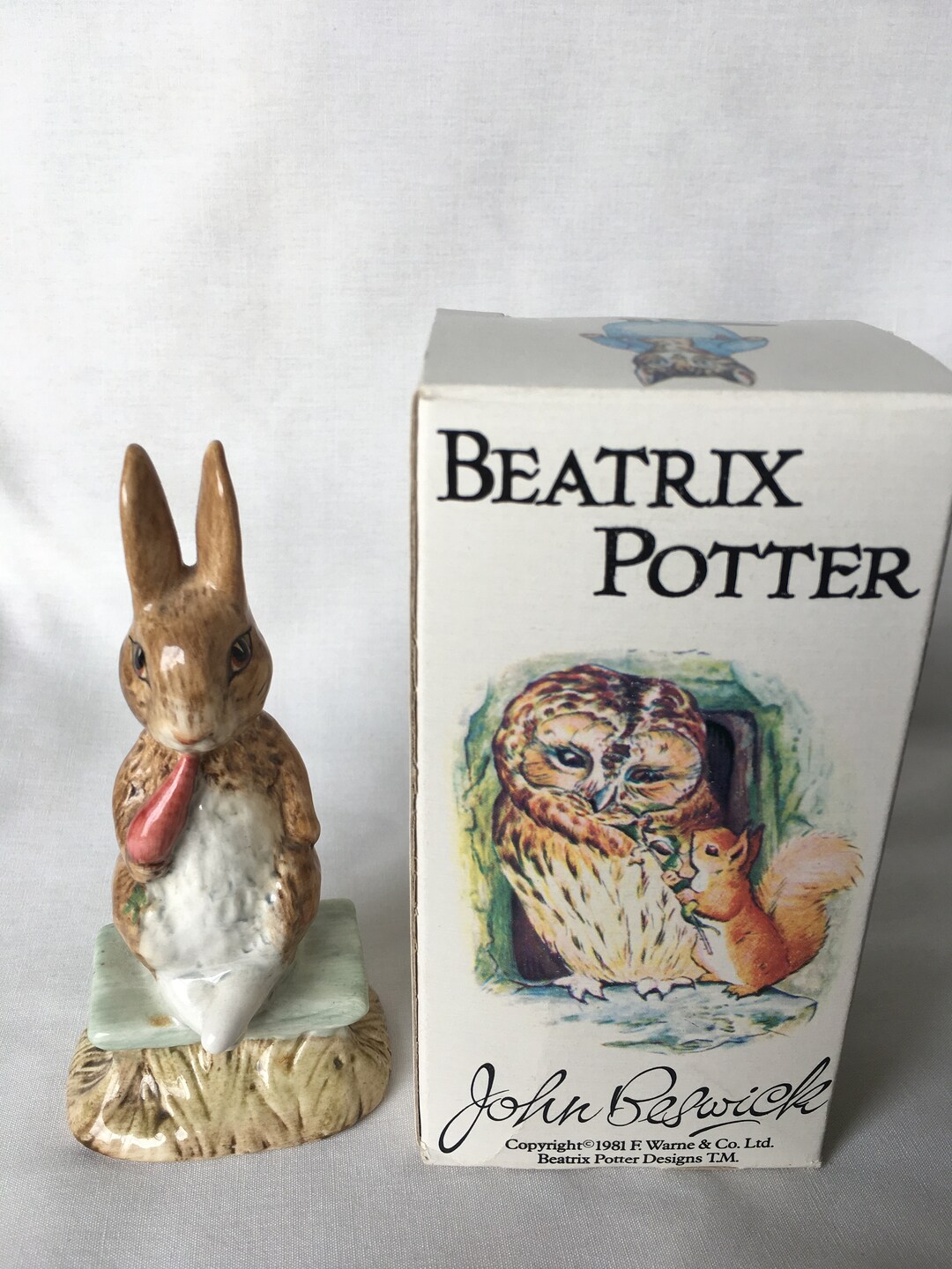 Fierce Bad Rabbit (rare) Beatrix Potter, in Original Box, John Beswick ...