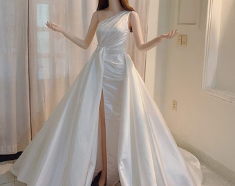 Split Train Dress - Etsy