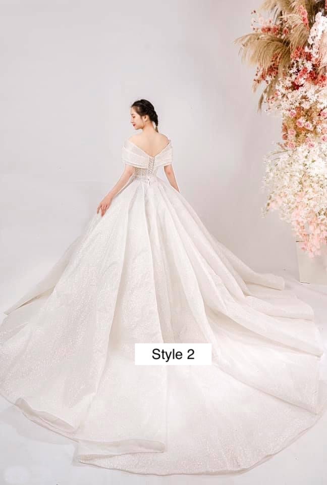 Wedding Gown Umbrella Cut/ball Gown With Accessories, Women's Fashion, Dresses Sets, Evening ...