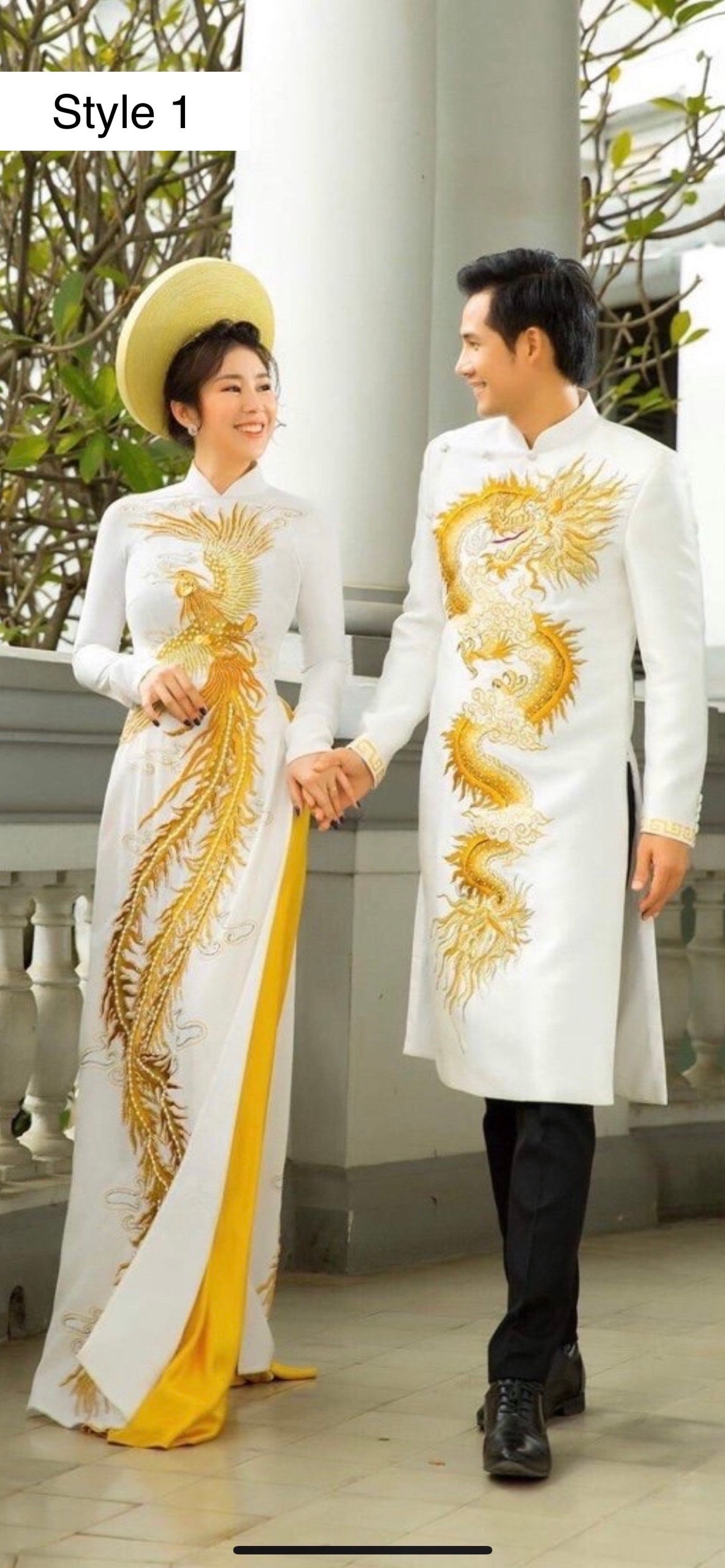 Gold Ao Dai Wedding