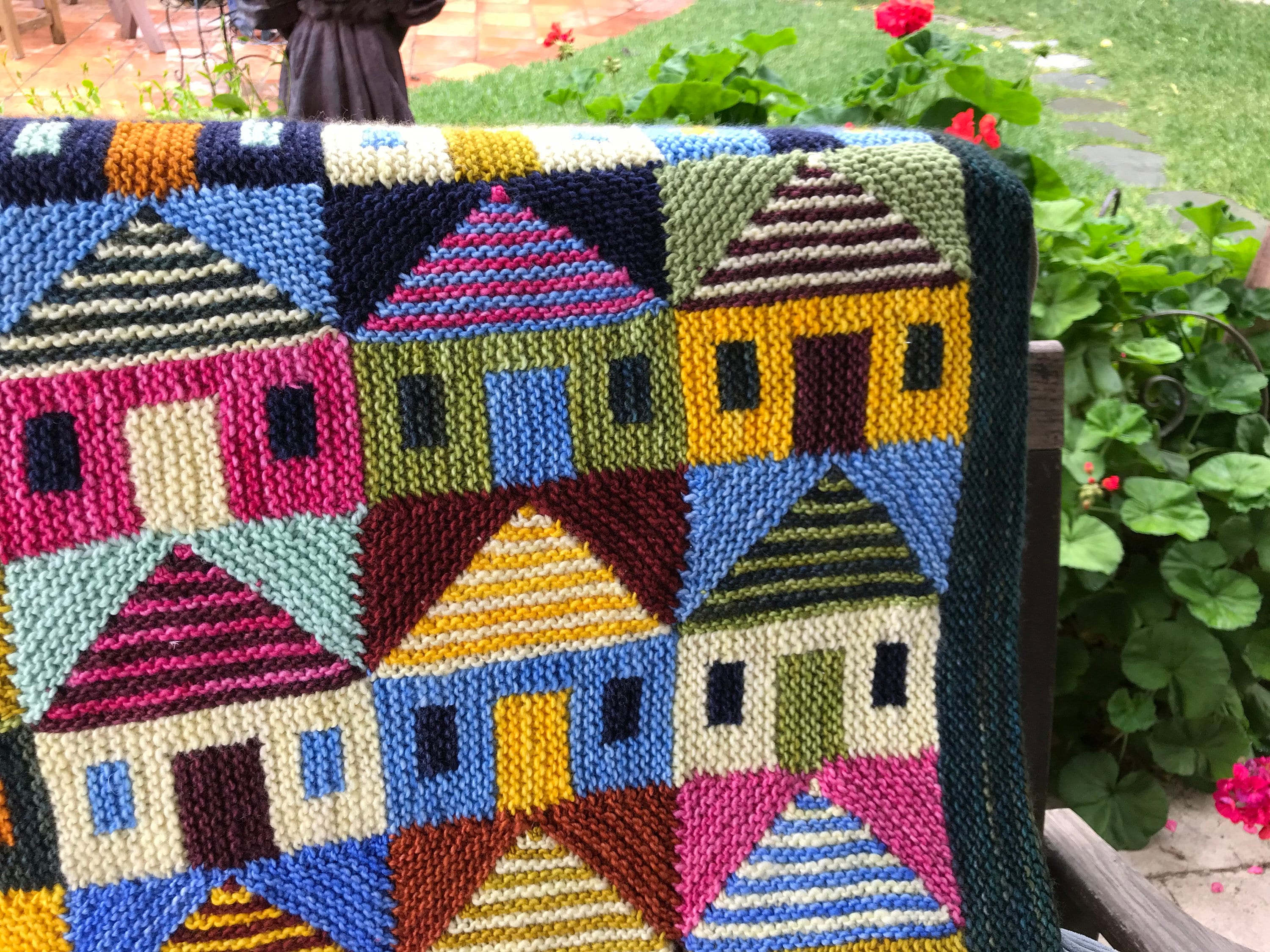 Safe at Home Blanket - Knitting Pattern - Etsy