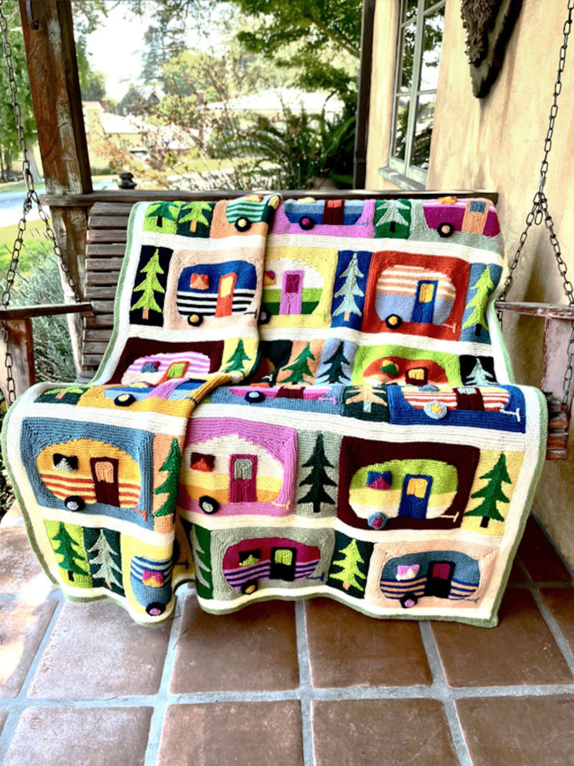 Camp Along Blanket - Knitting Pattern - Etsy