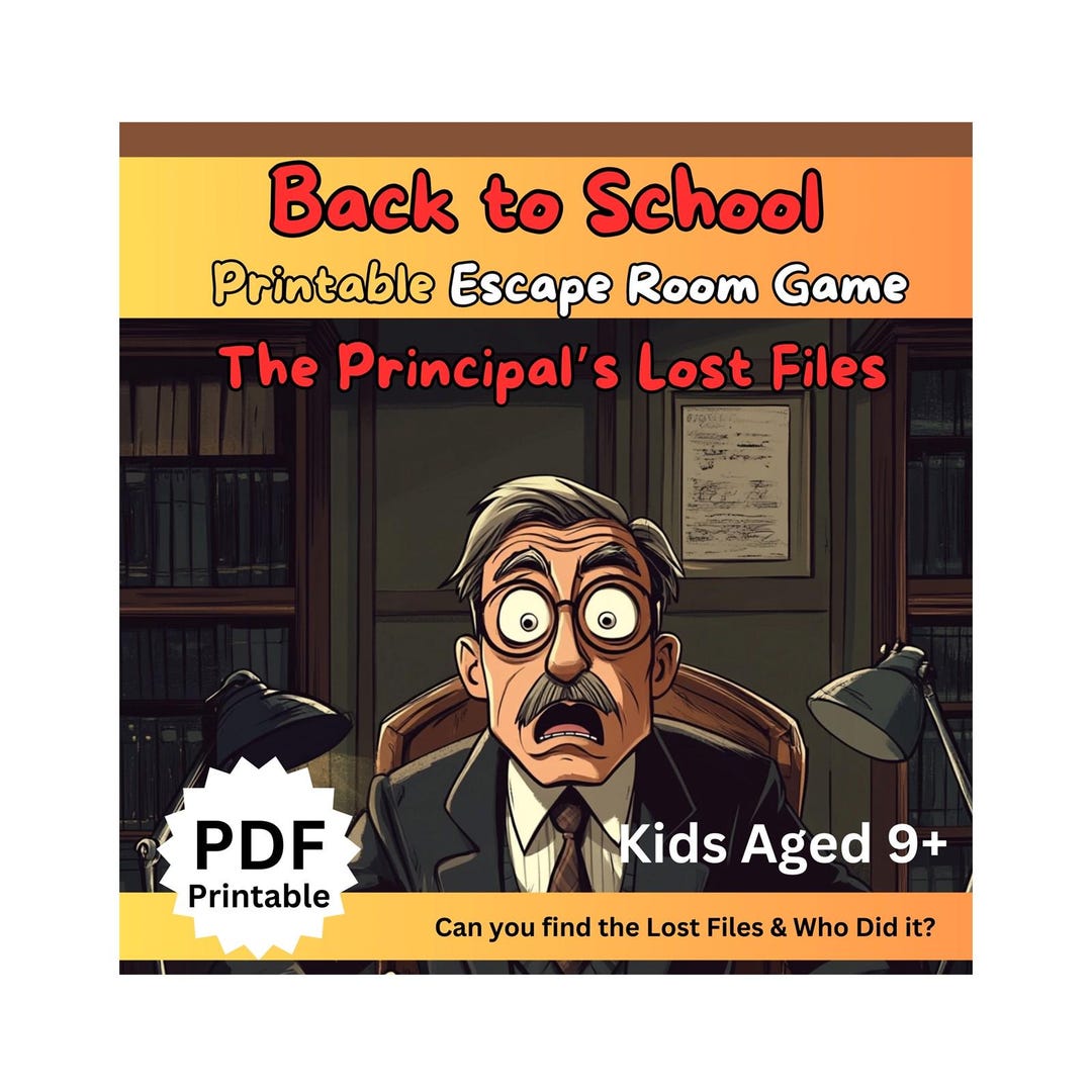 Back to School Escape Room Game for Kids Party Game Puzzle Mystery ...