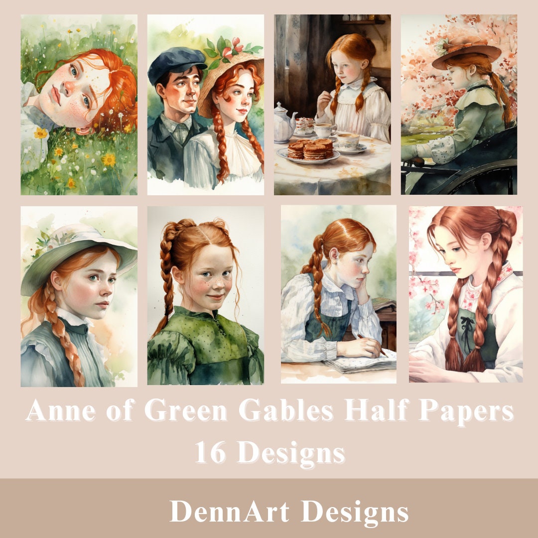 Anne of Green Gables Scrapbook Half Papers Scrapbooking Paper for Junk ...