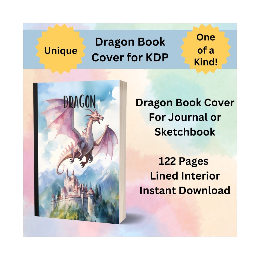 Amazon Dragon Book Cover for KDP One of A Kind Book Cover - Etsy