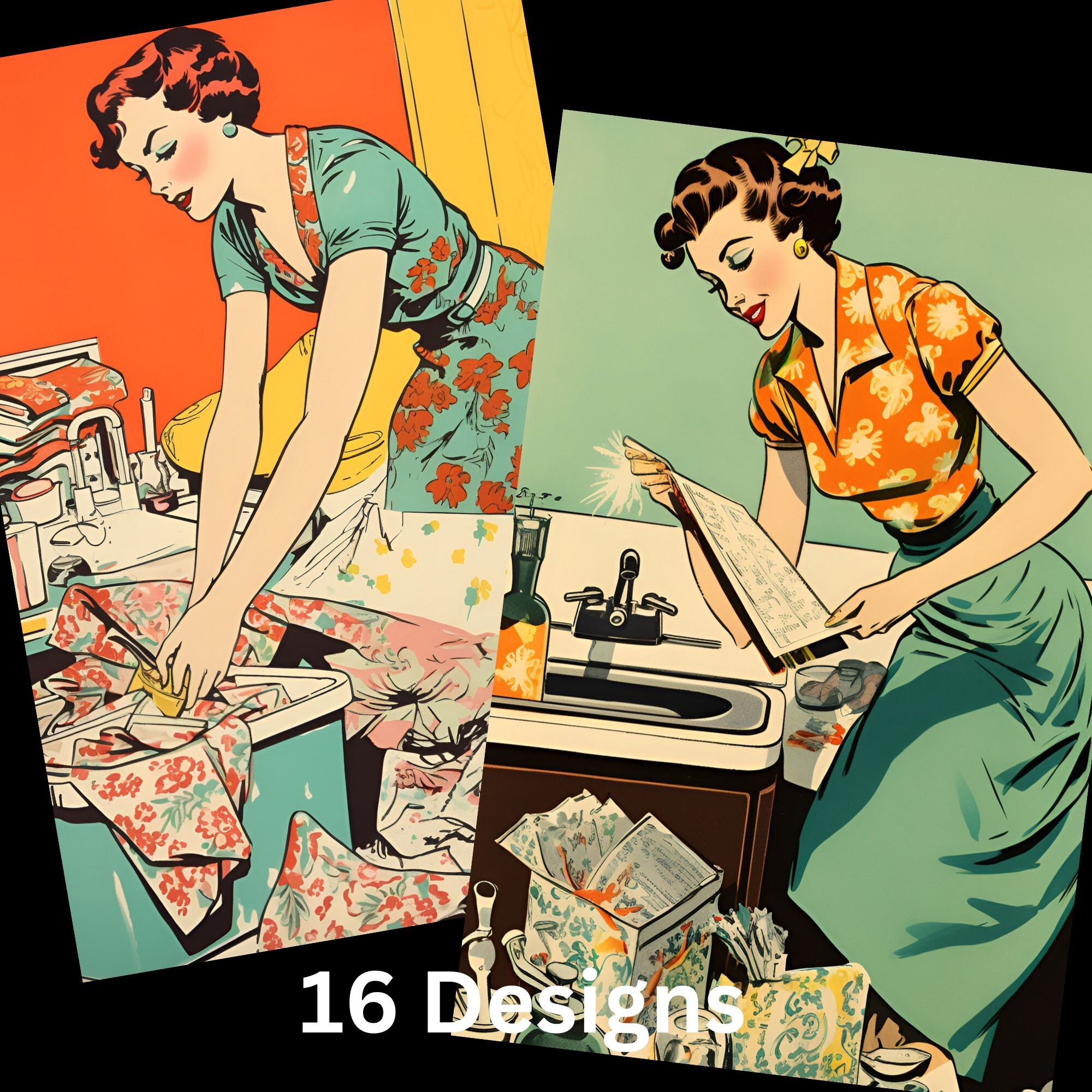 Retro 1950's Junk Journal Kit Retro Ephemera 1950 Scrapbooking Card 50 ...