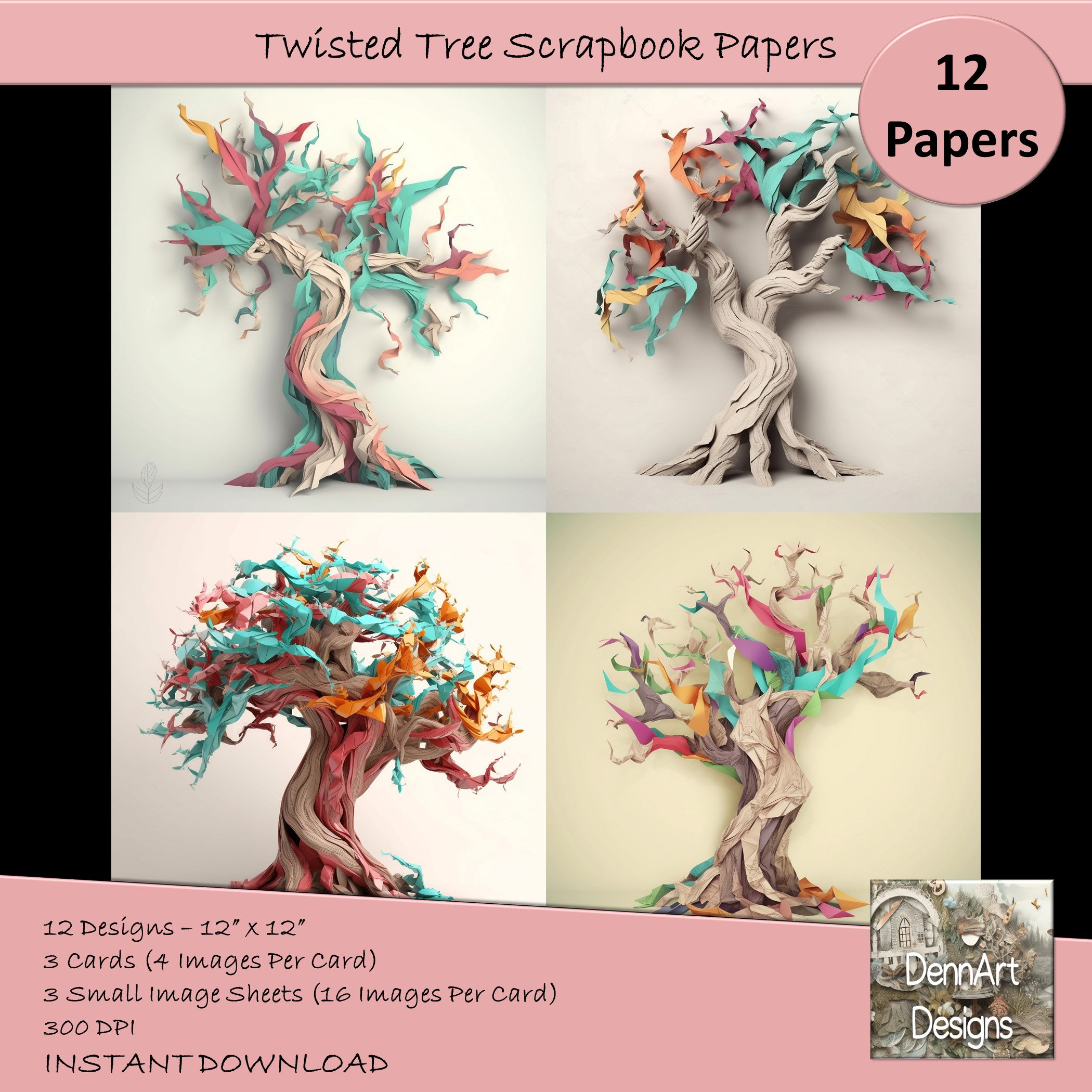 Tree Scrapbooking Paper Nature Scrapbook Paper Printable Paper Junk ...