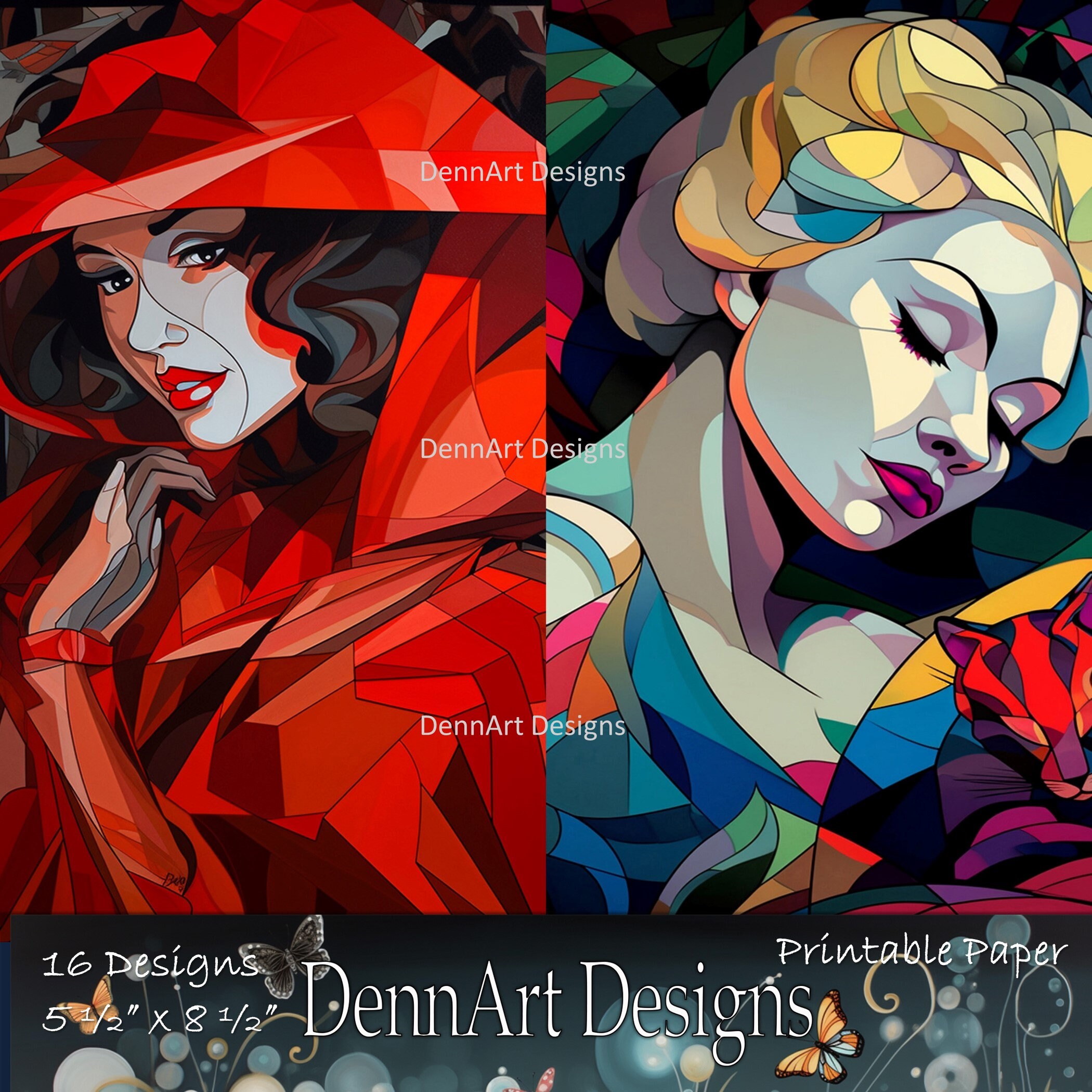 Fairy Tale Half Paper Scrapbooking Paper Scrapbook Printable Paper Junk ...