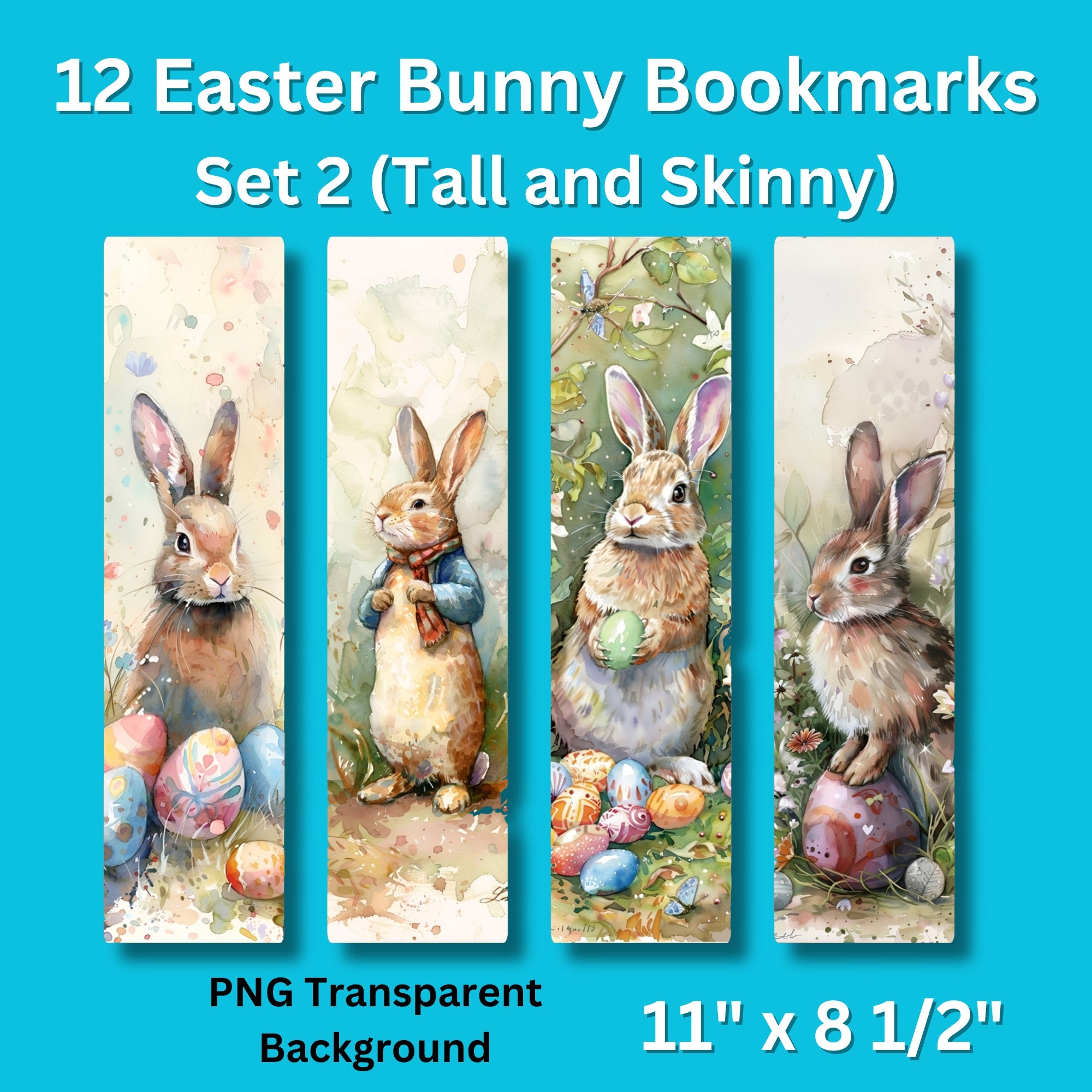 Easter Bookmarks Easter Bunny Bookmark Bunny Bookmark Rabbit Bookmark ...
