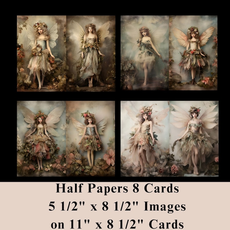 Fairies Junk Journal Paper Fairy Scrapbooking Kit Vintage Fairy Paper ...