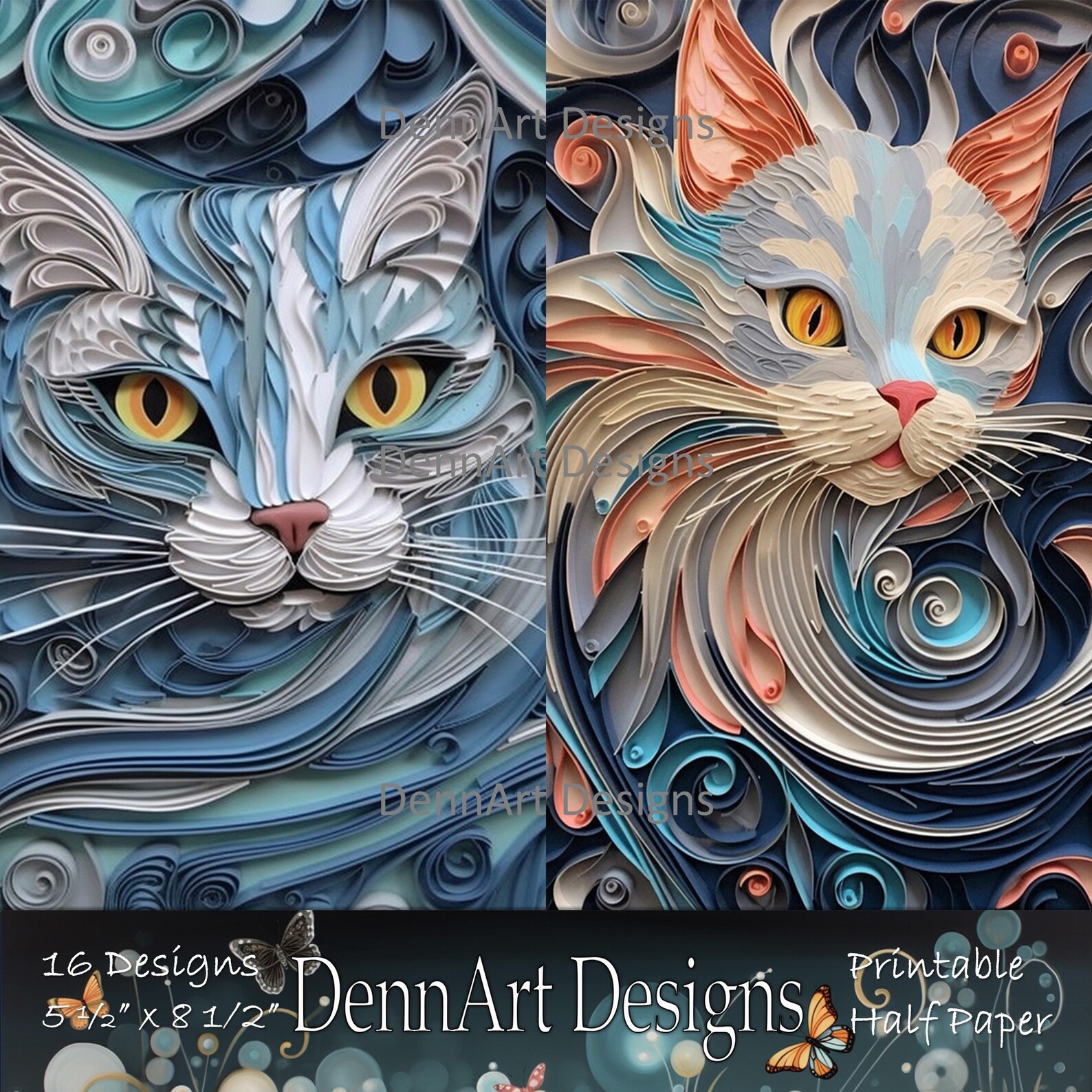 Cat Scrapbook Paper Printable Paper Scrapbooking Paper Junk Journal ...