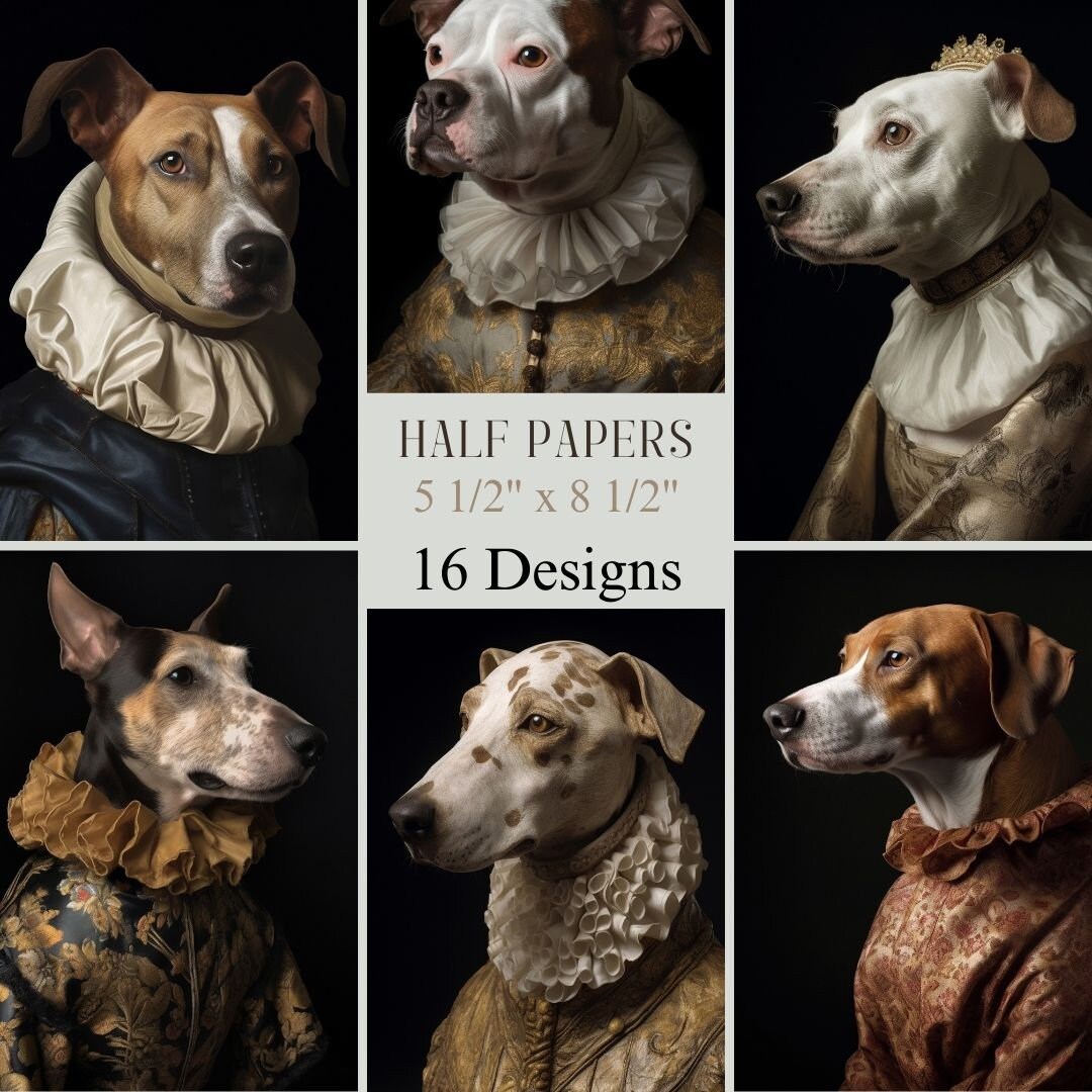 Historical Dog Junk Journal Paper Junk Journal Half Paper Printable ...