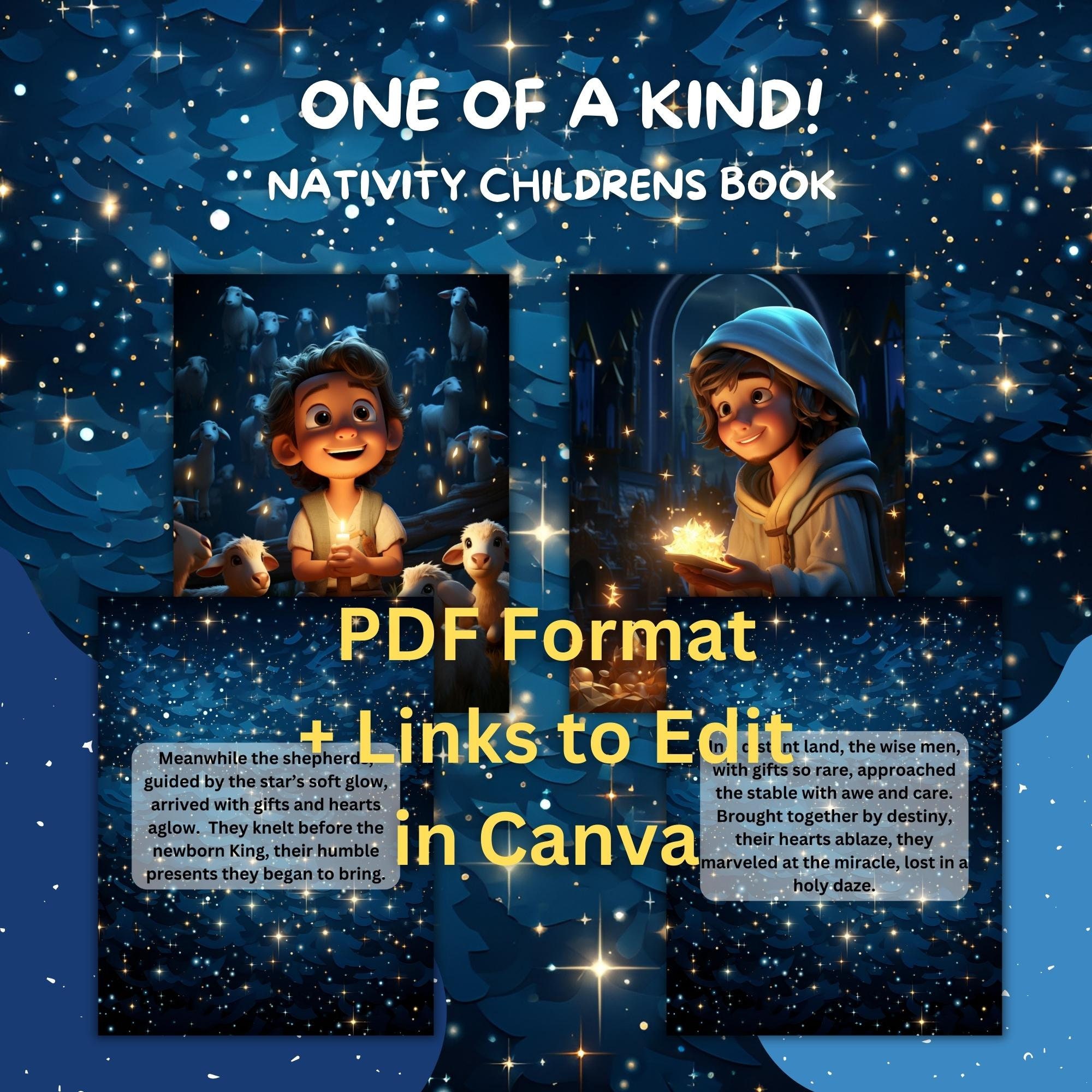 Nativity Childrens Book KDP Complete Book Set Done for You KDP Book One ...