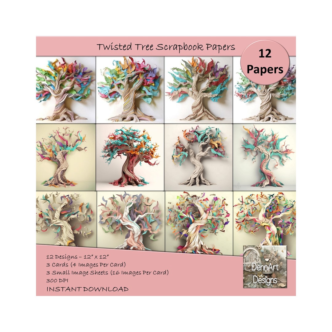 Tree Scrapbooking Paper Nature Scrapbook Paper Printable Paper Junk ...