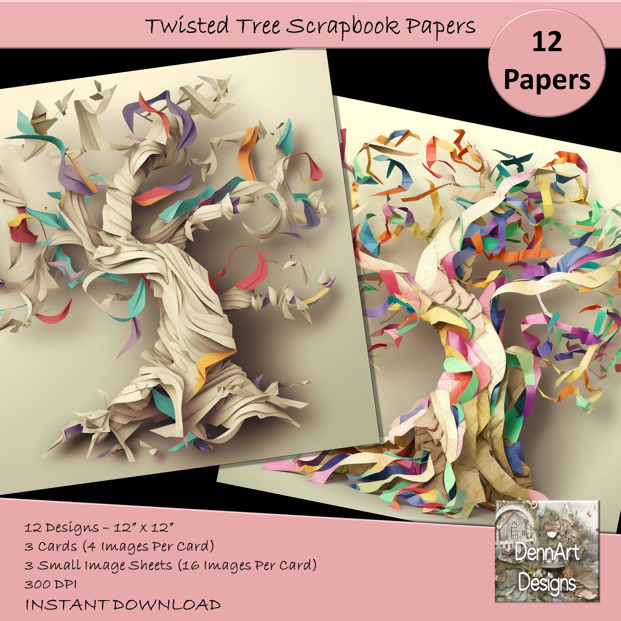 Tree Scrapbooking Paper Nature Scrapbook Paper Printable Paper Junk ...