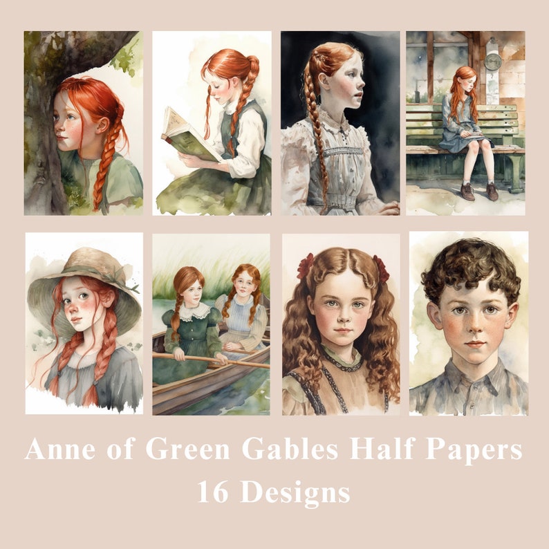 Anne of Green Gables Scrapbook Half Papers Scrapbooking Paper for Junk ...