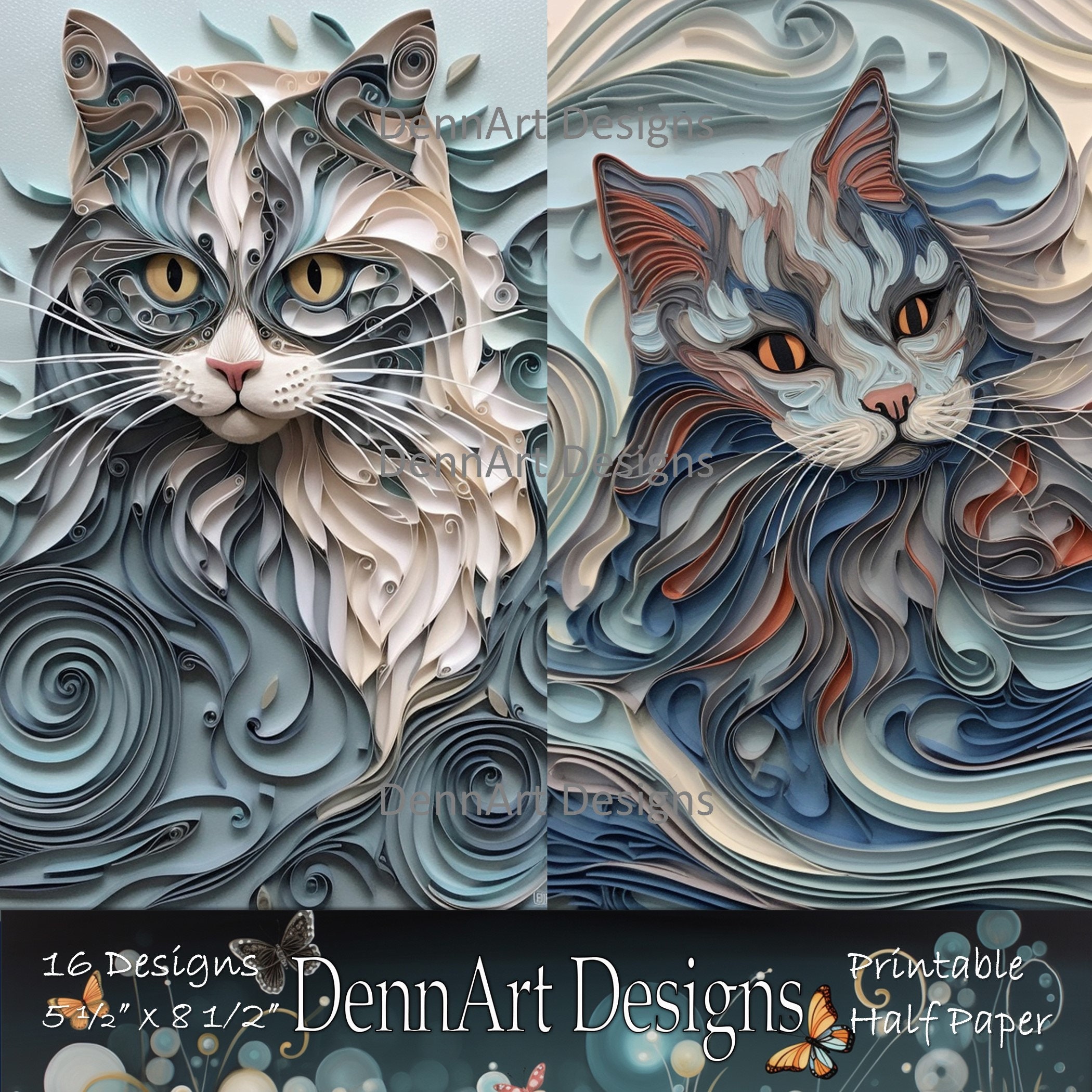 Cat Scrapbook Paper Printable Paper Scrapbooking Paper Junk Journal ...