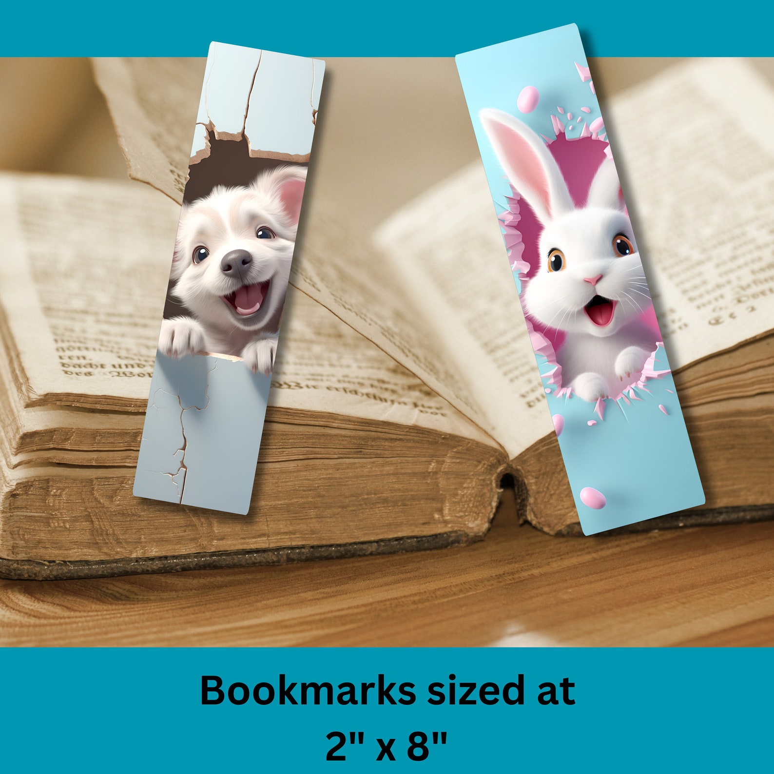 Printable Bookmarks Cute Animal Bookmarks Cute Animals Printable PNG ...