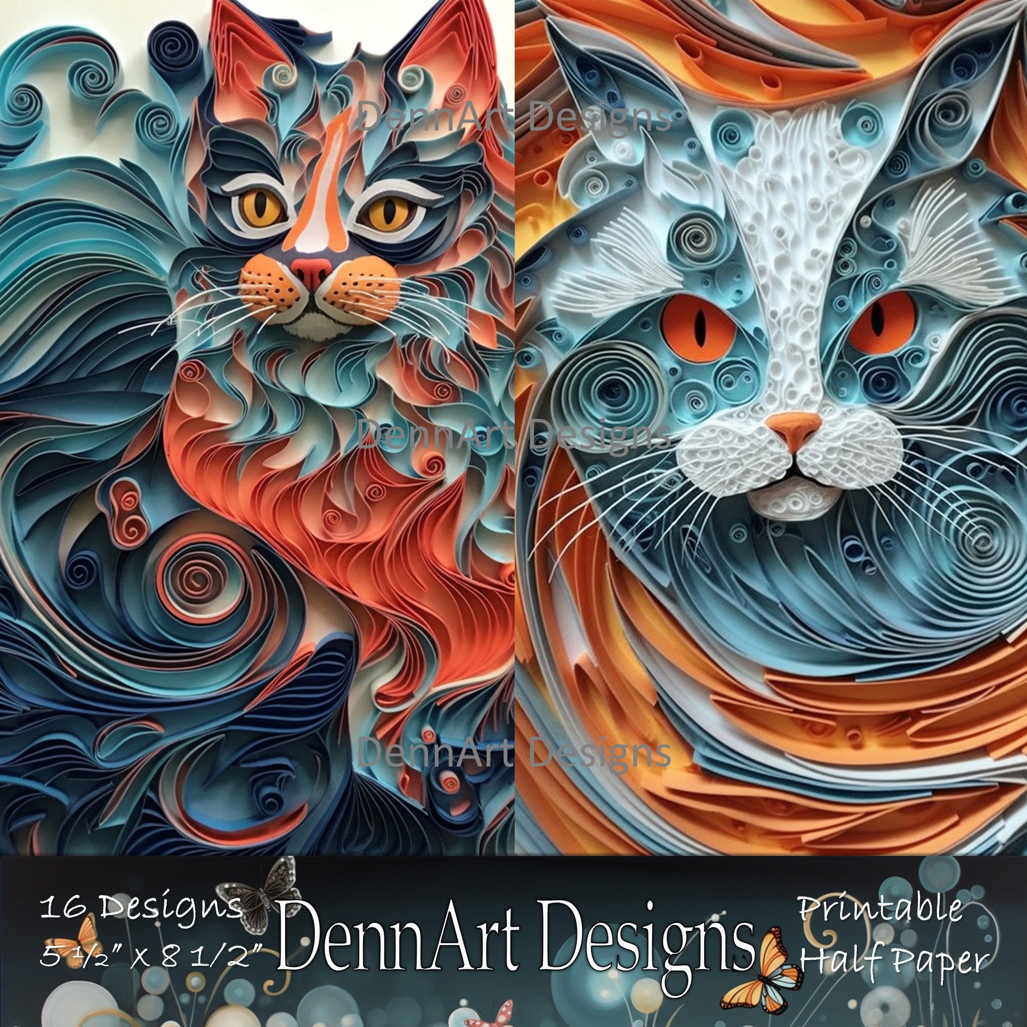 Cat Scrapbook Paper Printable Paper Scrapbooking Paper Junk Journal ...