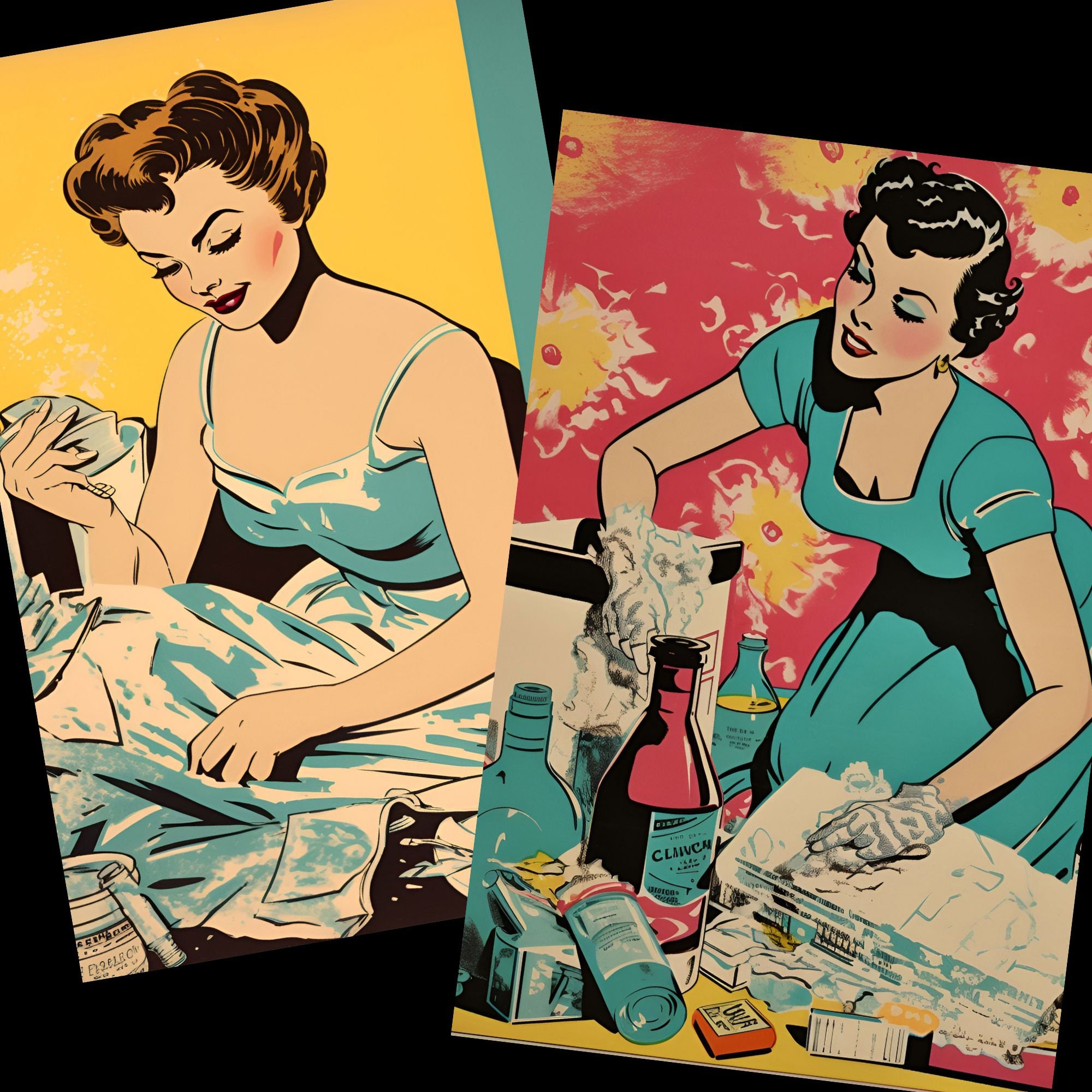 Retro 1950's Junk Journal Kit Retro Ephemera 1950 Scrapbooking Card 50 ...