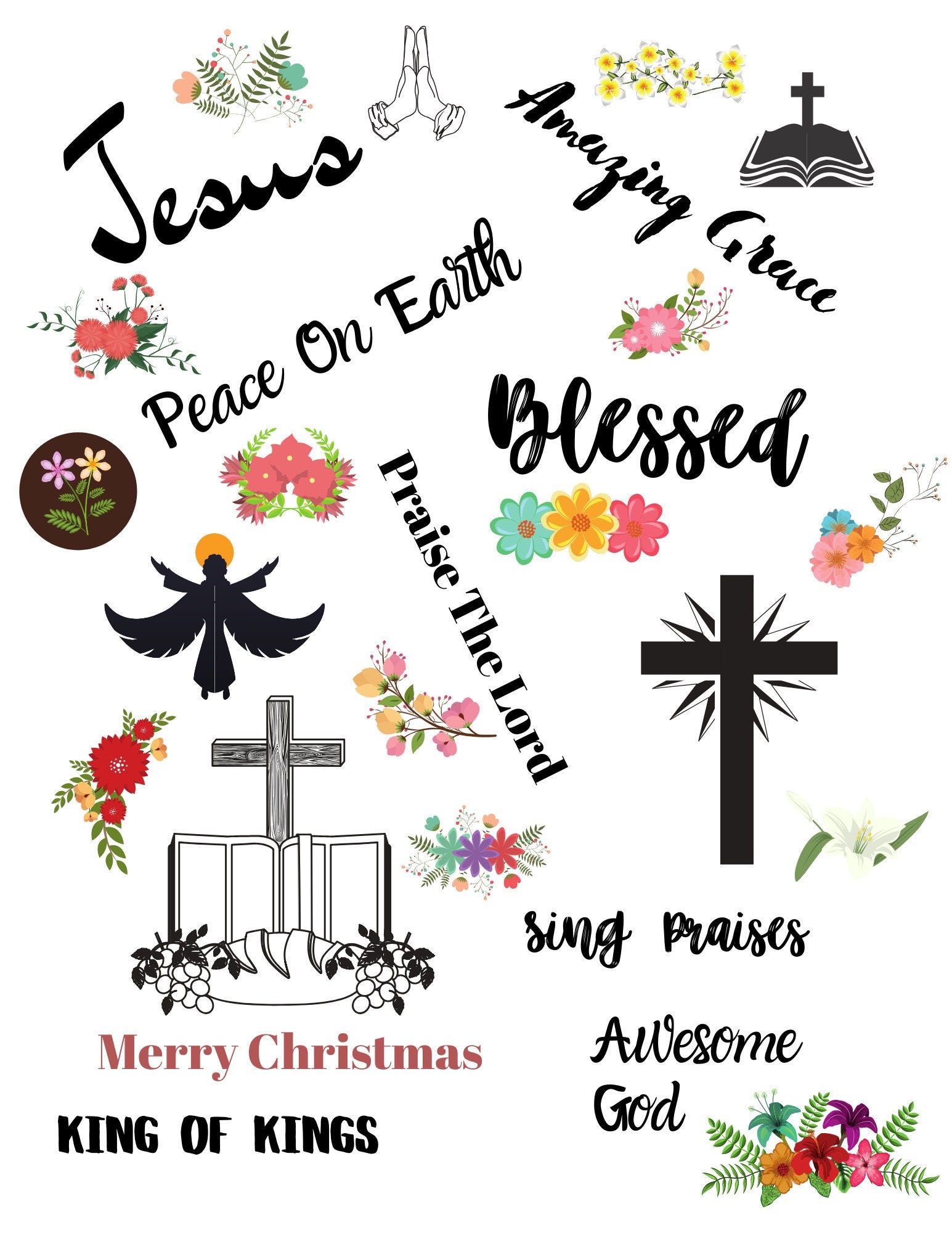 Bible Journaling Sticker Sheet - Etsy