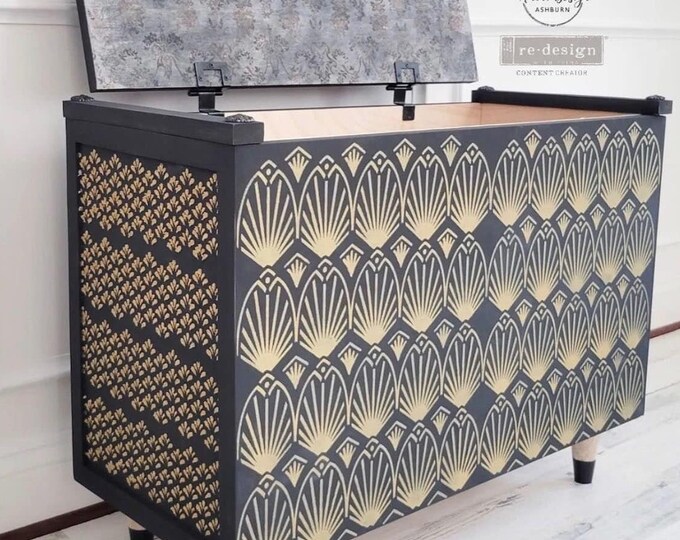 ART DECO Stencil, Redesign With Prima Stencil, Furniture Stencils, Wall ...