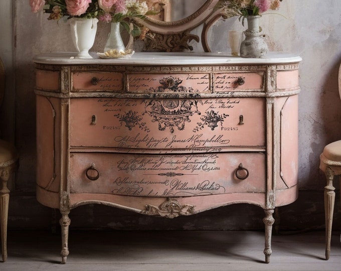 Rub on Transfers for Furniture BLOSSOM FLIGHT | Redesign With Prima ...