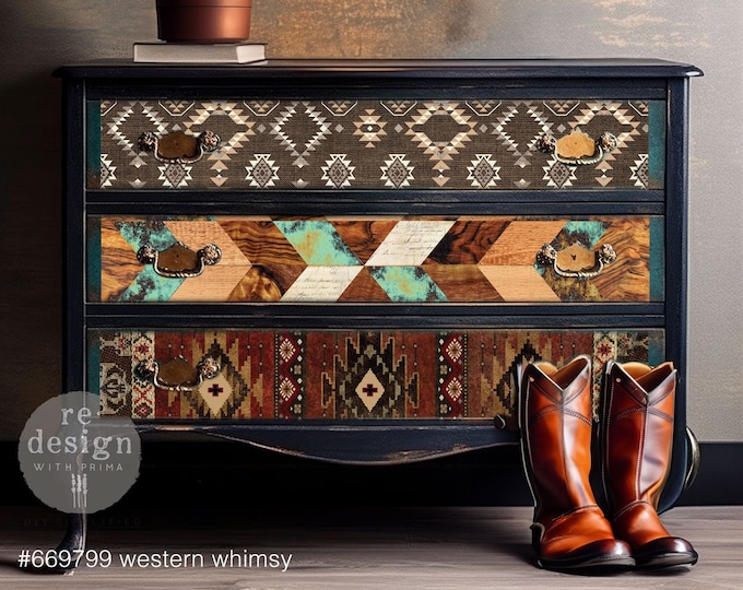 Large Decoupage Paper for Furniture | WESTERN WHIMSY | Redesign With ...