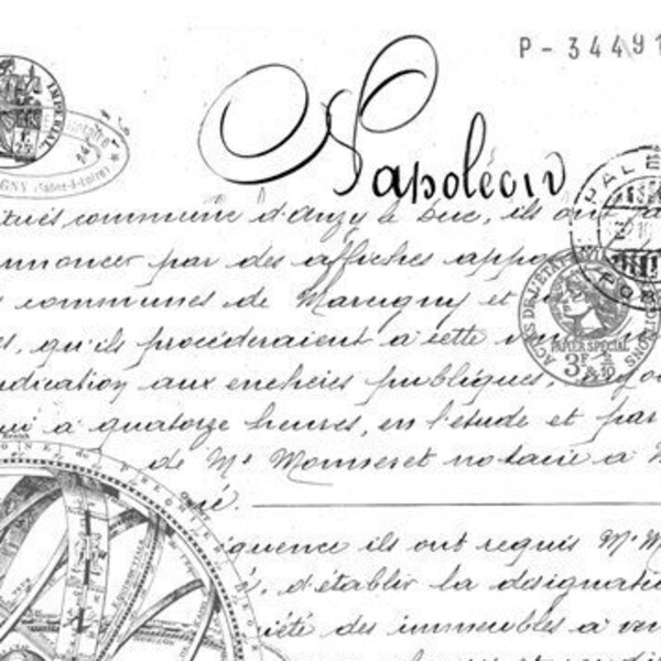 French Script Paper - Etsy