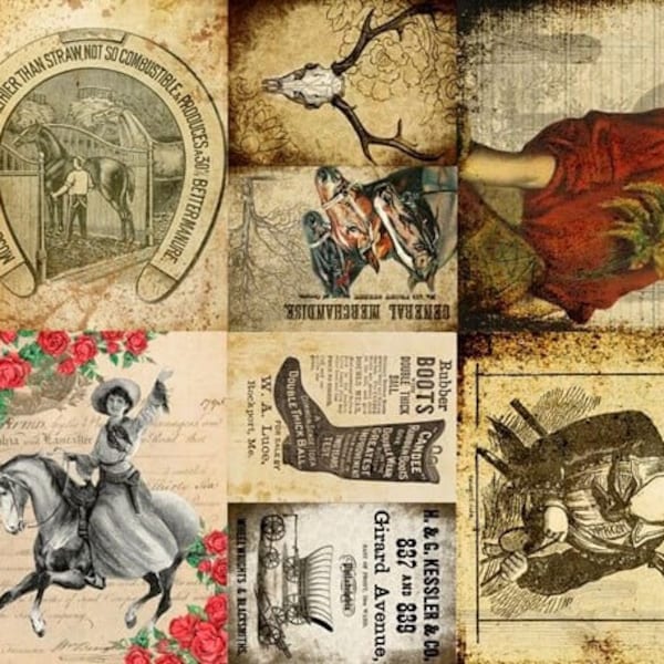 Western Decoupage - Etsy