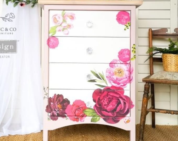 Furniture Transfers Lush Floral I | Redesign With Prima Large Rub on ...