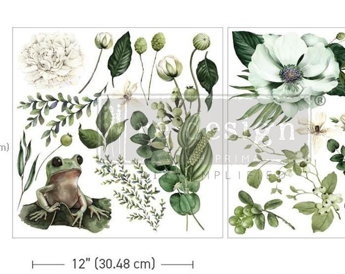 Rub on Transfers for Furniture Froggy Meadow Greens || Redesign With ...