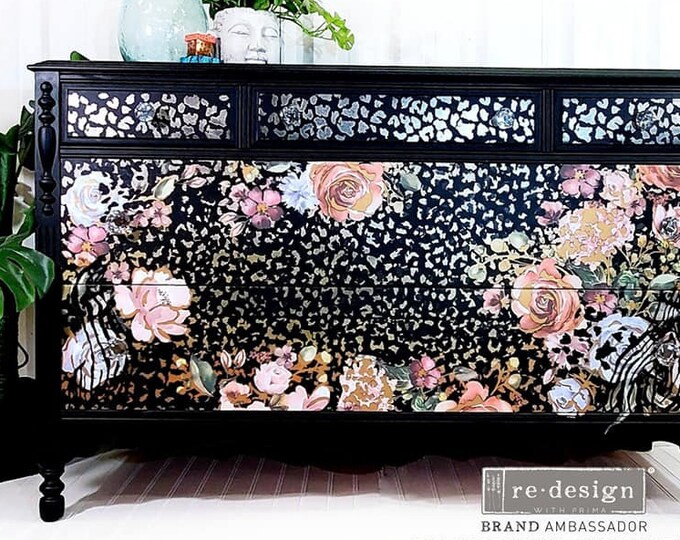 LEOPARD Print Stencil, Stick & Style Roll, Redesign With Prima 1 ROLL ...