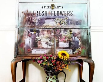 Rub on Transfers for Furniture LIFE in FULL BLOOM || Redesign With ...