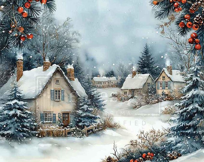 WINTER HEARTH Decoupage Paper for Christmas Crafts and Gifts | Redesign ...