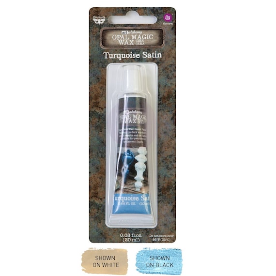 TURQUOISE SATIN Opal Magic Wax Art Alchemy by FINNABAIR - Etsy