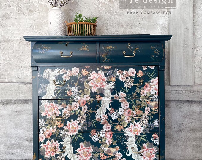 BLOSSOM FLIGHT Furniture Transfers Redesign With Prima Transfers Rub on ...