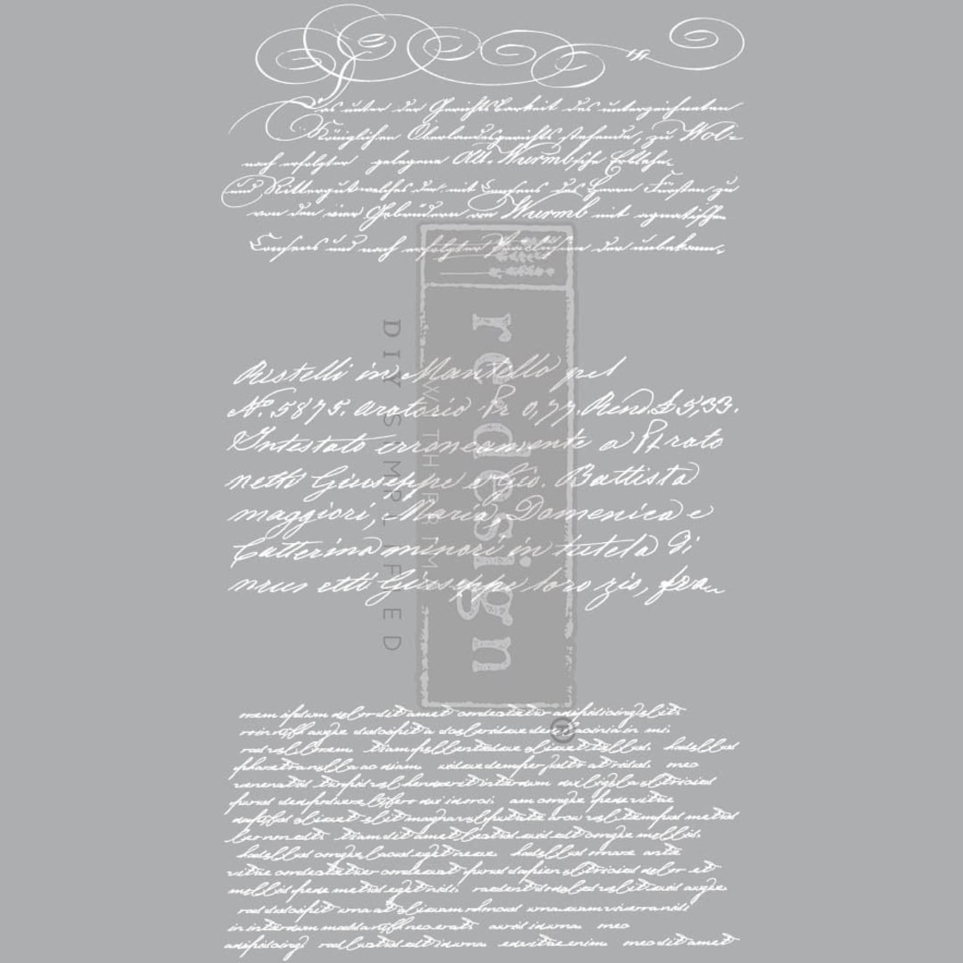 Rub on Transfer for Furniture SECRET LETTER II || Redesign With Prima ...