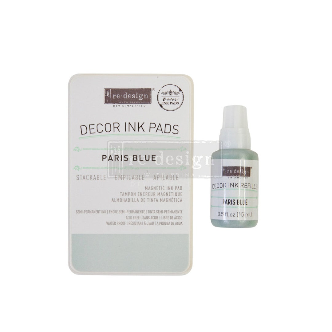 Ink Pad in PARIS BLUE - Semi-permanent Ink Pad, Redesign With Prima ...