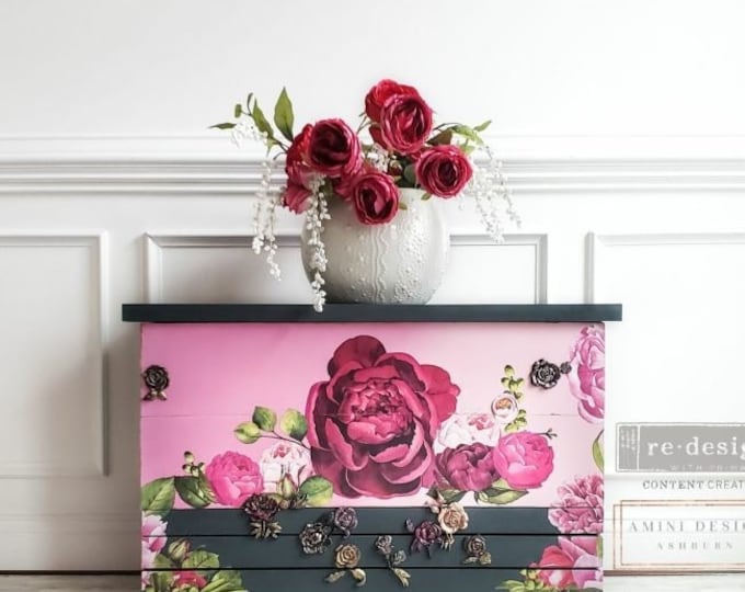 Large Furniture Transfers Rub on LUSH FLORAL I || Redesign With Prima ...