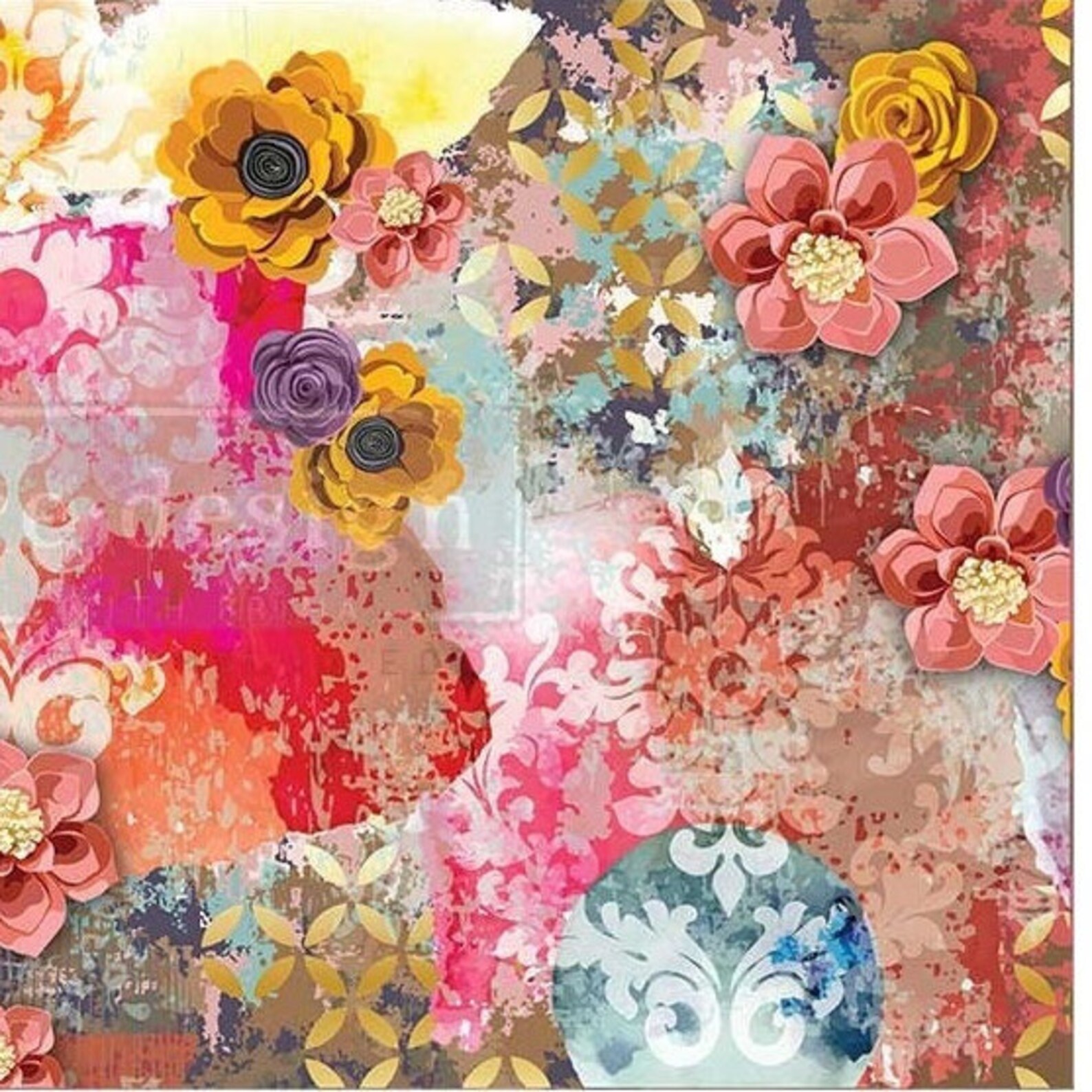 Decoupage Papers ABSTRACT BEAUTY | Redesign With Prima Decoupage ...