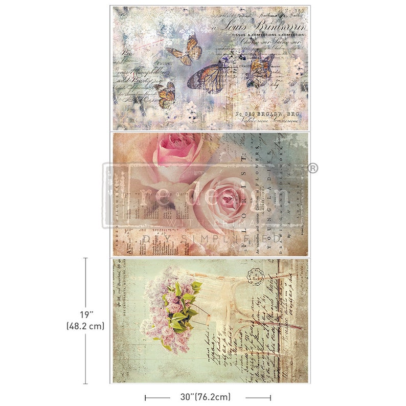Decoupage Paper for Furniture DREAMY DELIGHTS || Redesign With Prima ...