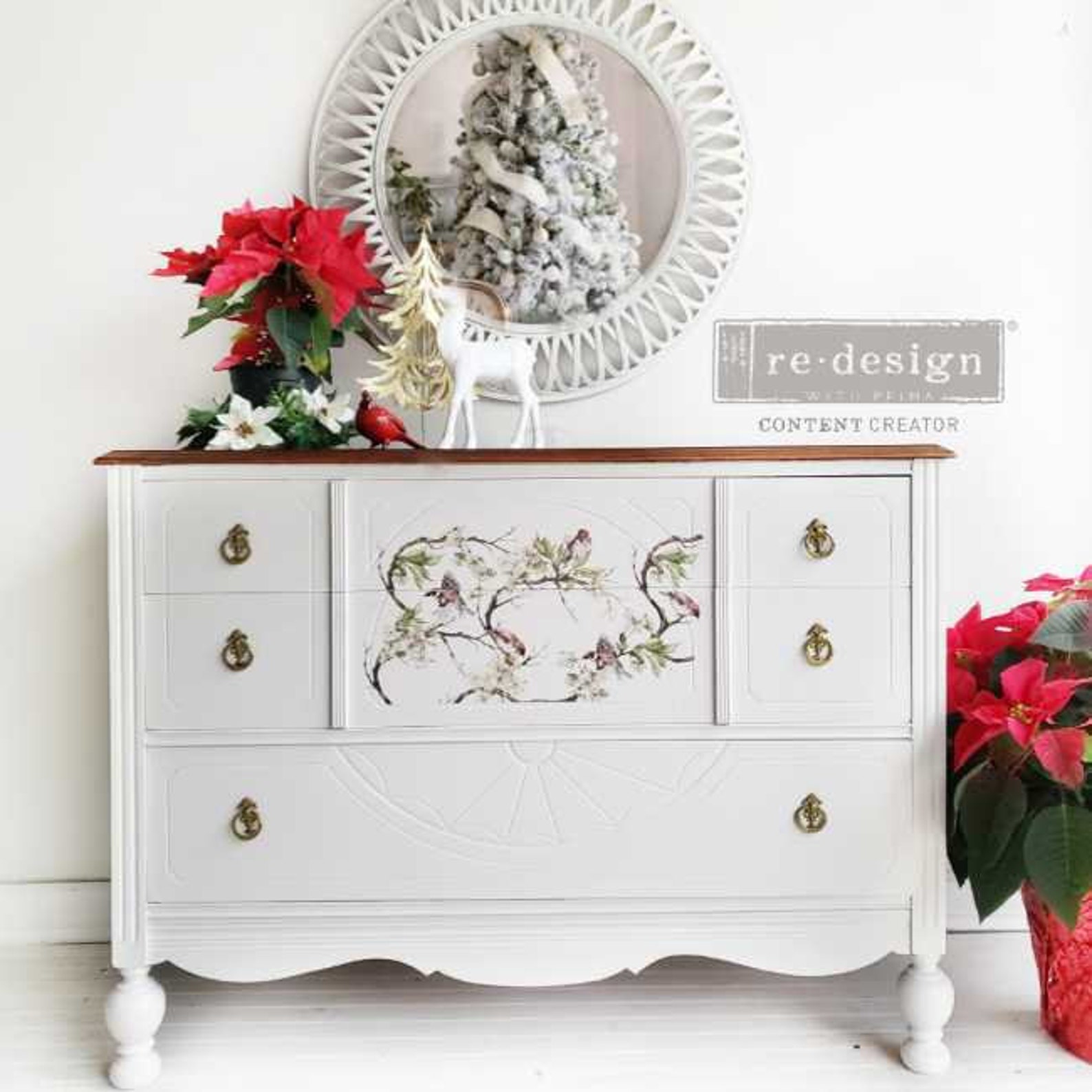 Rub on Transfers for Furniture Redesign With Prima Transfers - Etsy