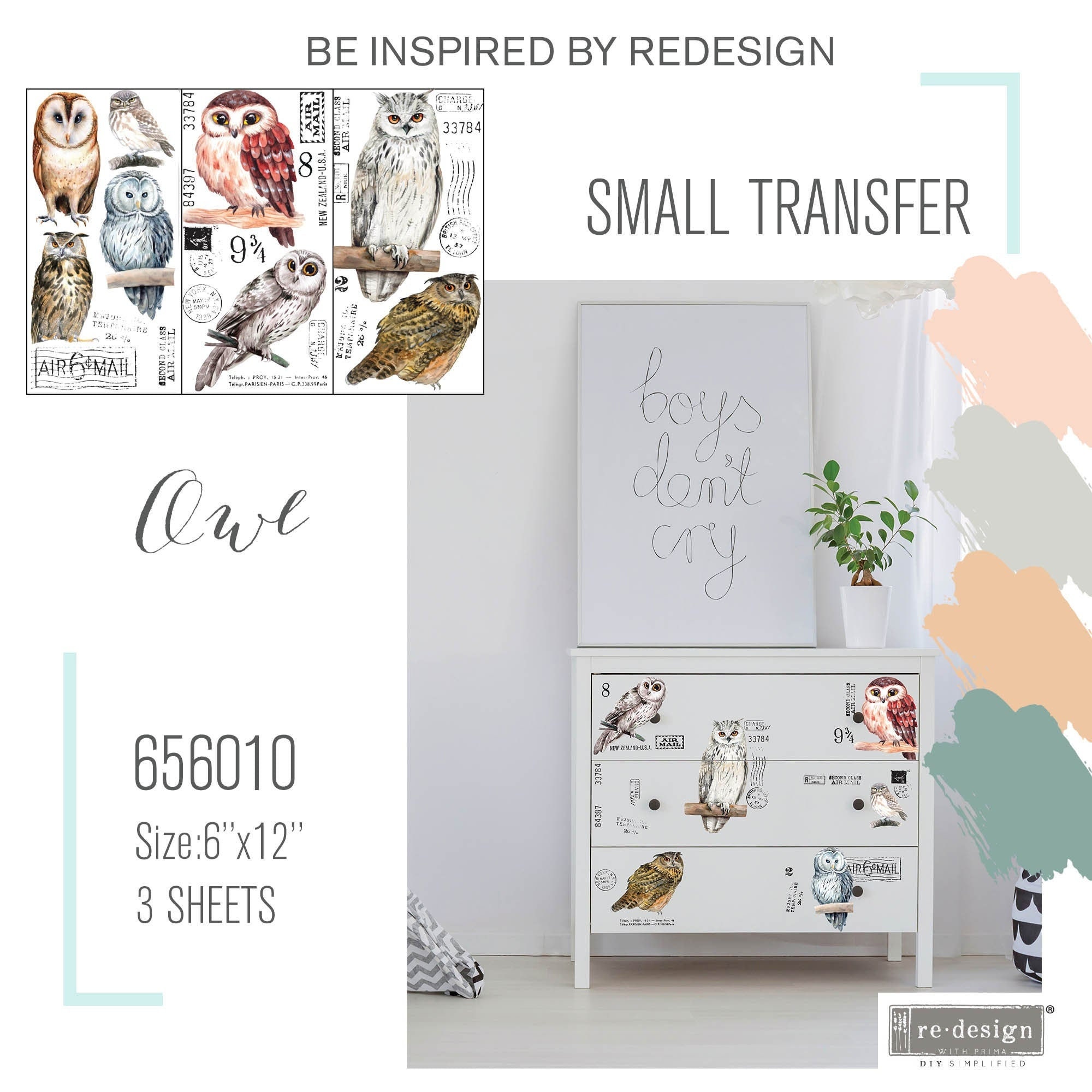 Redesign With Prima Small Transfers, Rub on Transfers, Furniture ...