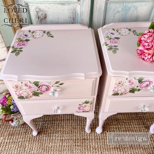 DELICATE ROSES, Rub on Transfers for Furniture, Redesign With Prima ...