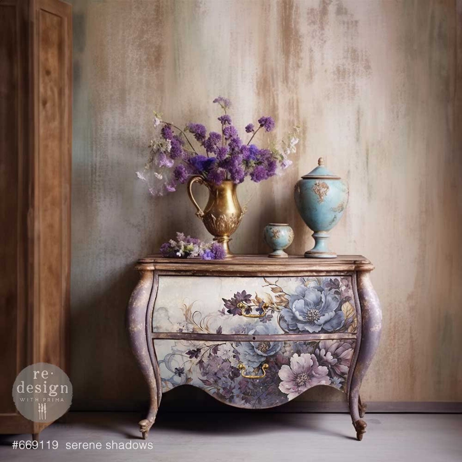 A1 Decoupage Paper for Furniture Serene Shadows | Redesign With Prima ...