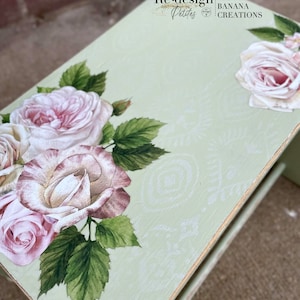 DELICATE ROSES, Rub on Transfers for Furniture, Redesign With Prima ...