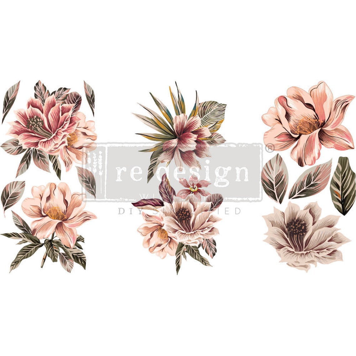 Redesign With Prima Small Decor Transfers for Furniture and Crafting ...